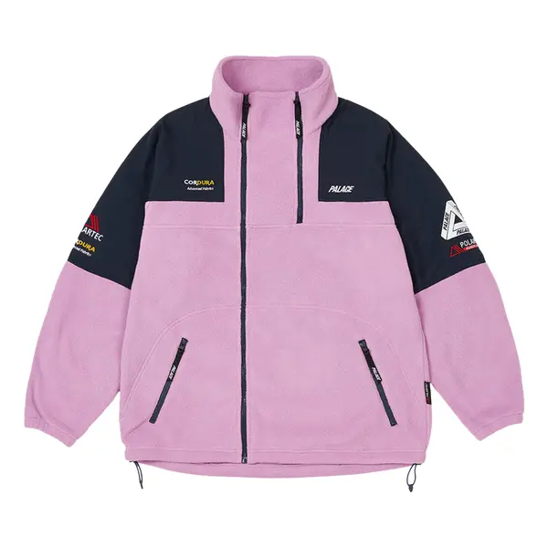 PALACE Polartec Double Zip Funnel - Purple