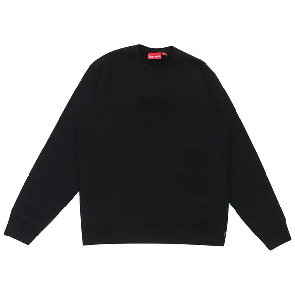 Supreme Cutout Logo Crewneck - Black | Editorialist