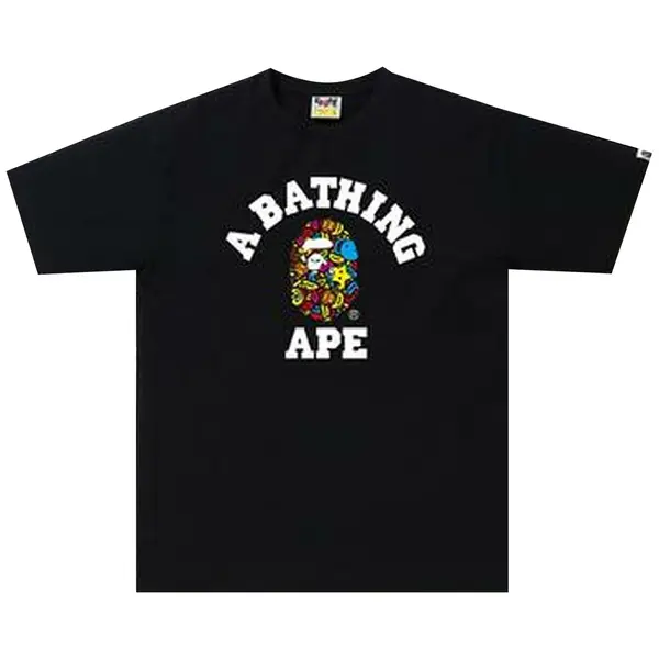 A BATHING APE Milo Banana Pool College T-shirt - Black