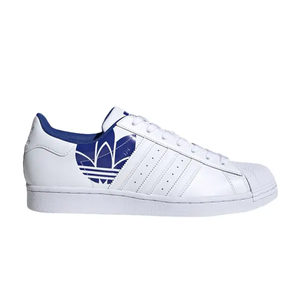 Adidas Superstar Trefoil Print Sneakers - Blue