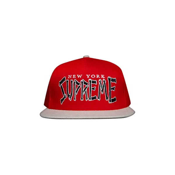 Supreme Bones Logo 5-panel Cap - Red