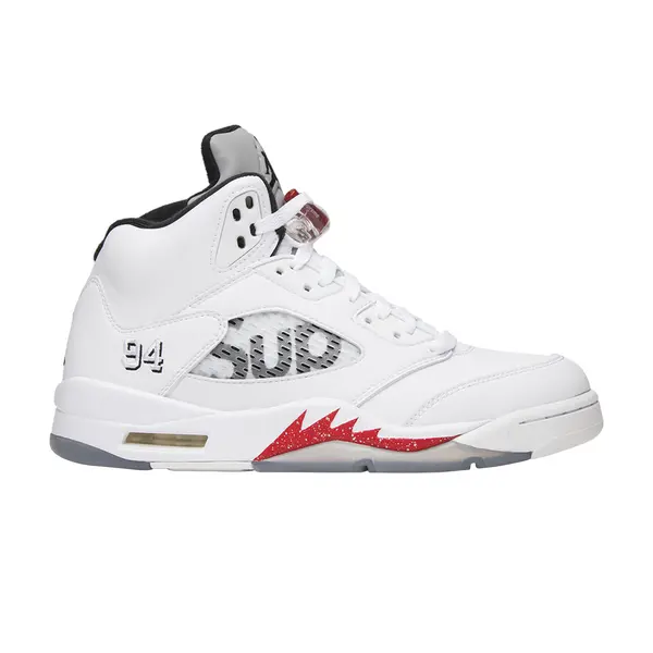 JORDAN X Supreme 5 Retro Sneakers - White