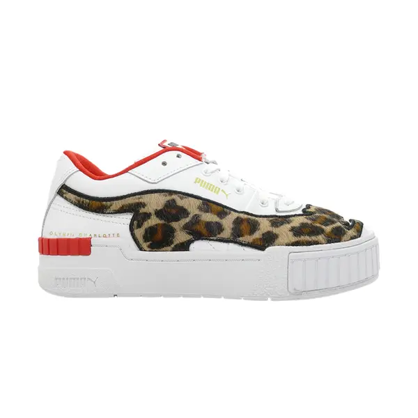 PUMA X Charlotte Olympia Cali Leopard Print Sneakers - White