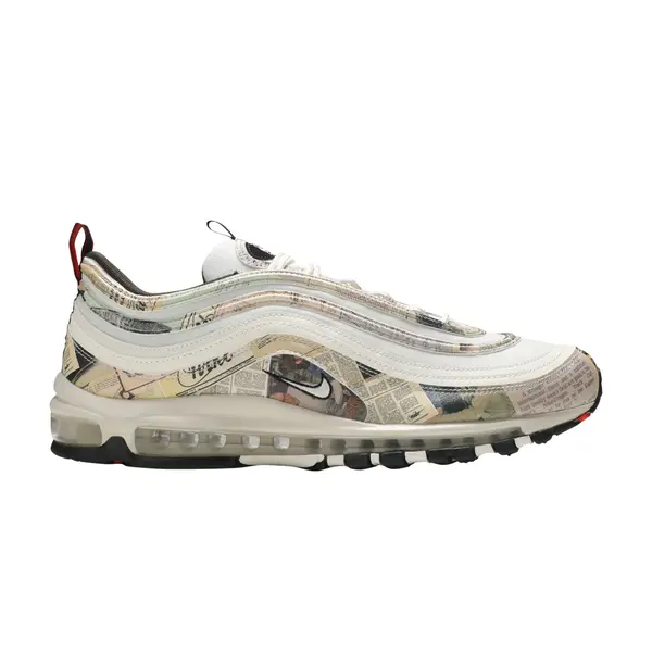 Nike Max 97 Newspaper Sneakers - Cream