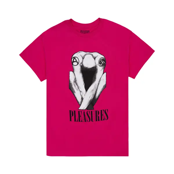 PLEASURES Bended T-shirt - Pink