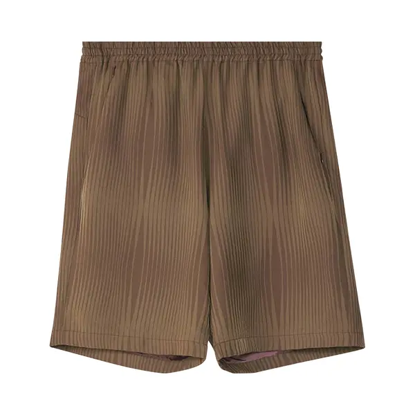 Needles Wave Stripe Basketball Shorts - Brown