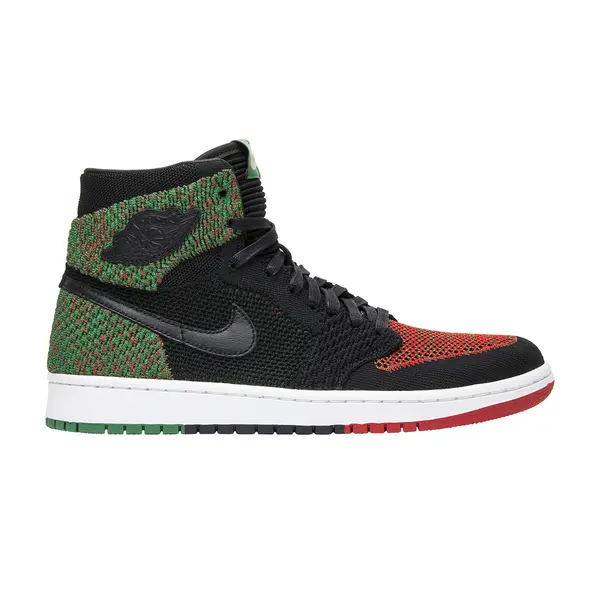 JORDAN 1 Retro High Flyknit Sneakers - Black