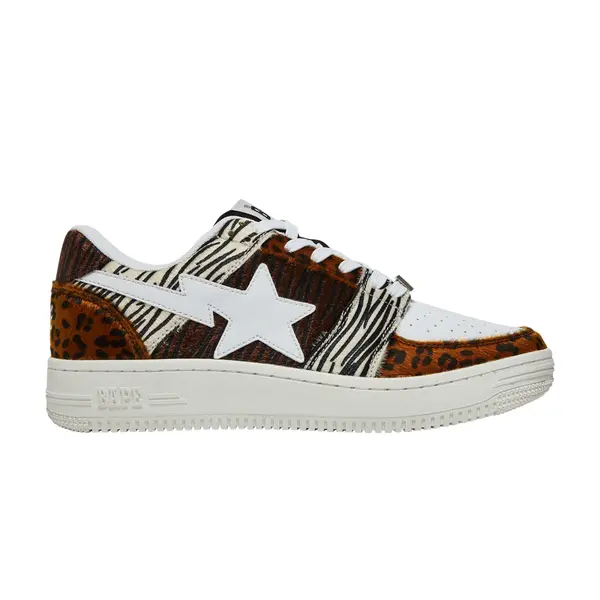 A BATHING APE Bapesta Low M2 'animal Mix' Sneakers - White