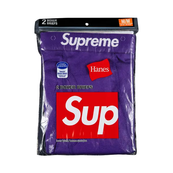 Supreme X Hanes Boxer Briefs - Purple