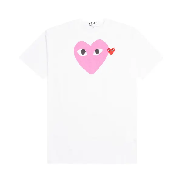 Play Comme Des Garcon Cotton Jersey T-shirt - White