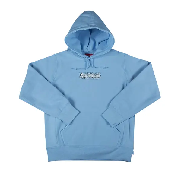 Supreme Bandana Box Logo Hooded Sweatshirt - Blue