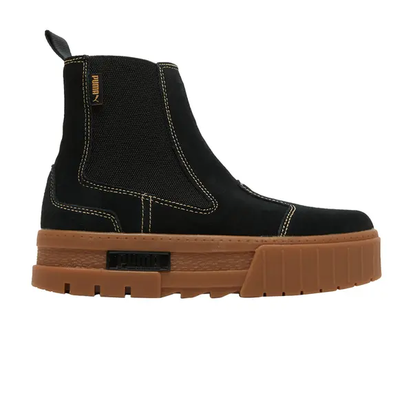PUMA Mayze Chelsea Suede Gum Boot - Black