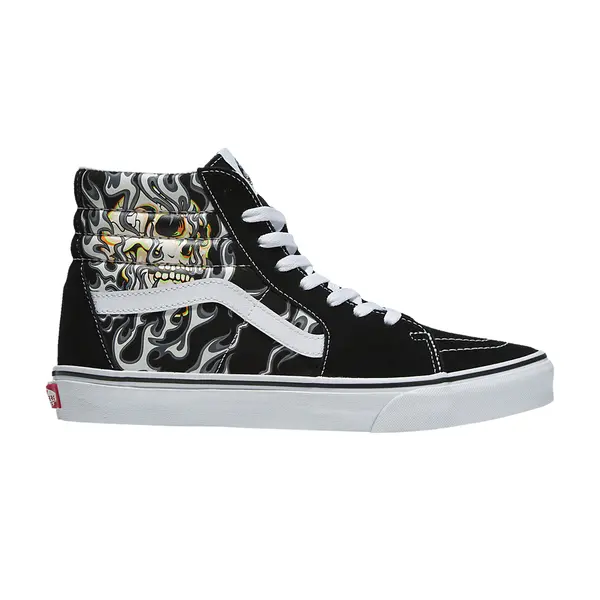 VANS Sk8-hi Flame Skull High-top Sneakers - Black