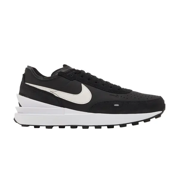 Nike Waffle One Leather Sneakers - Black