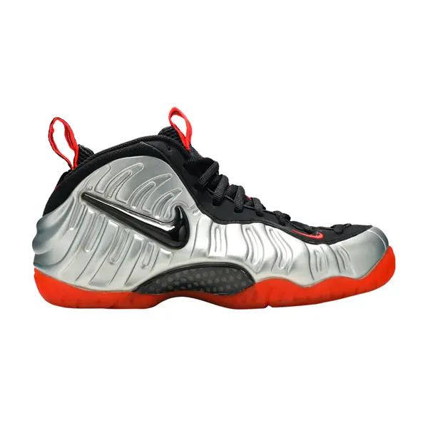 Nike Foamposite Pro 'crimson' Sneakers - Silver