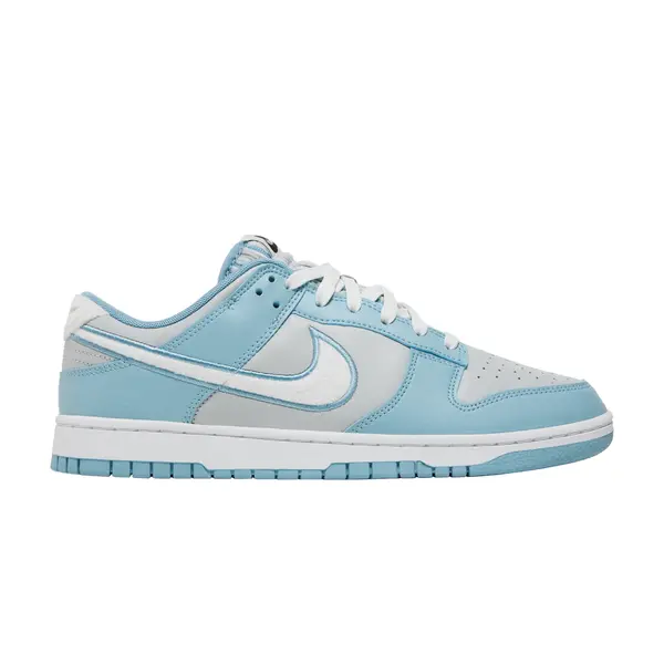 Nike Dunk Low Fleece Swoosh Sneakers - Grey