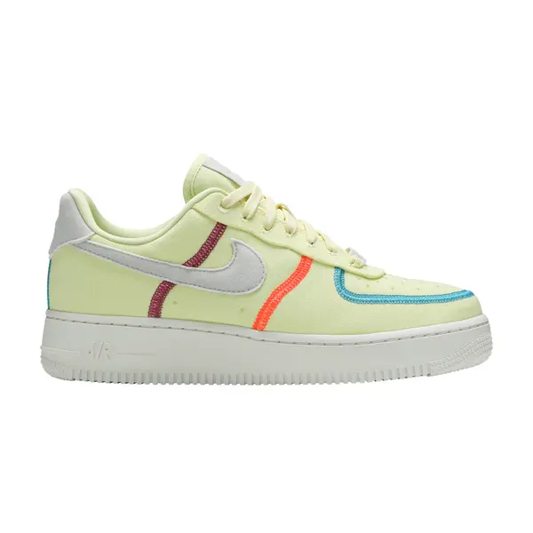 Nike Force 1 '07 Low Lx Stitched Canvas Sneakers - Yellow
