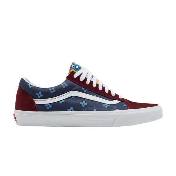 VANS Old Skool Tie Print Mix Sneakers - Red