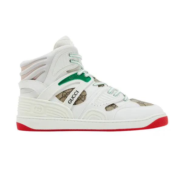 Gucci Basket High-top Sneakers - White