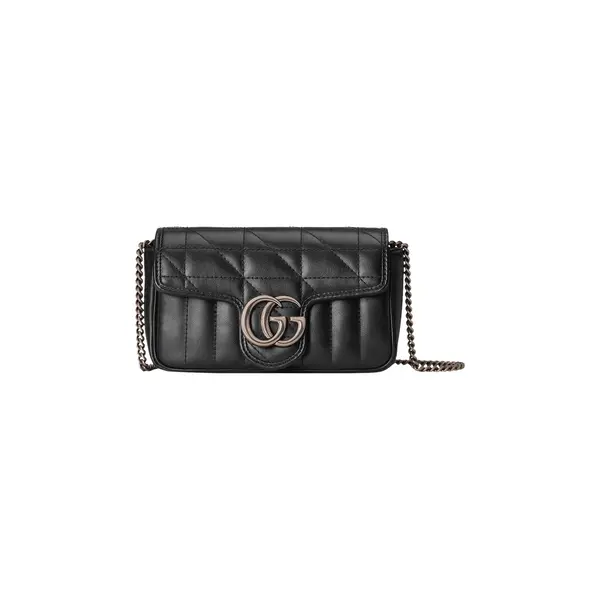 Gucci Gg Marmont Super Mini Bag - Black