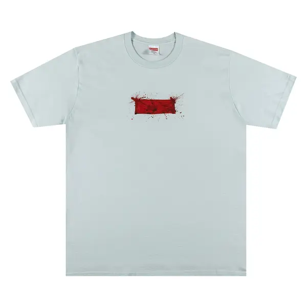 Supreme Ralph Steadman Box Logo Tee 'pale - Blue
