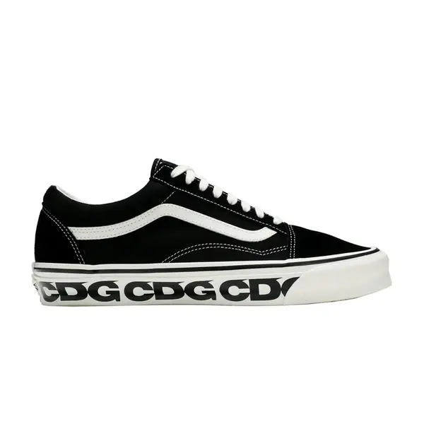 VANS Comme Des Garçons X Og Old Skool Lx 'sidewall' Sneakers - Black