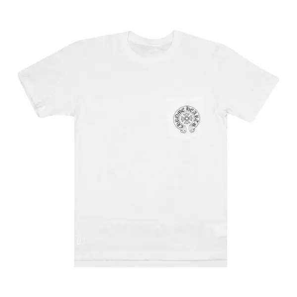 Chrome Hearts Horseshoe Logo Pocket T-shirt - White