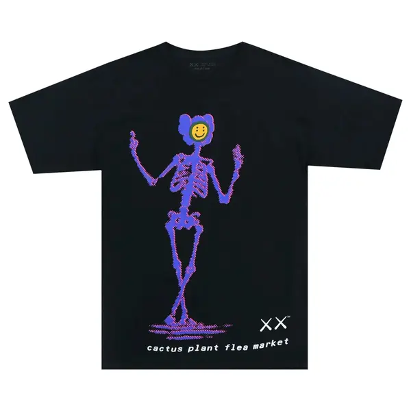 CACTUS PLANT FLEA MARKET X Kaws Shirt - Black