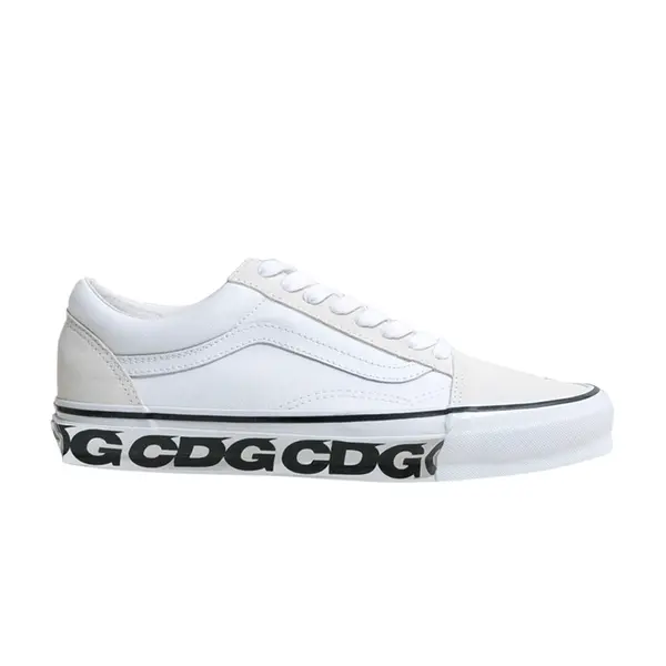 VANS Comme Des Garçons X Og Old Skool Lx 'sidewall' Sneakers - White