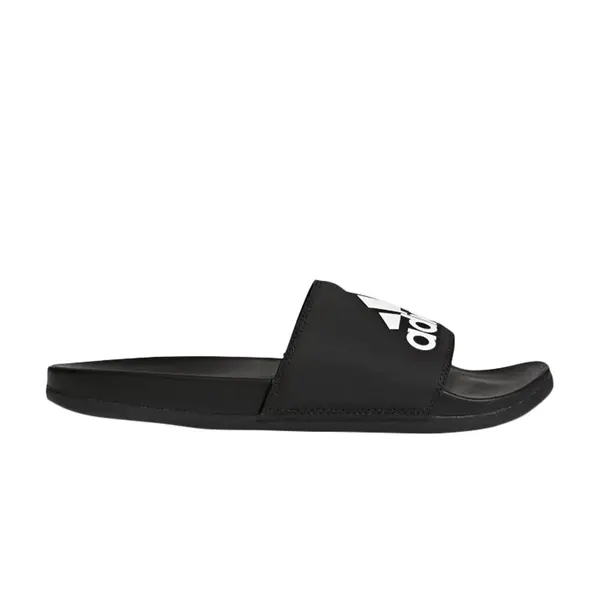 Adidas Adilette Cloudfoam Plus Slides - Black