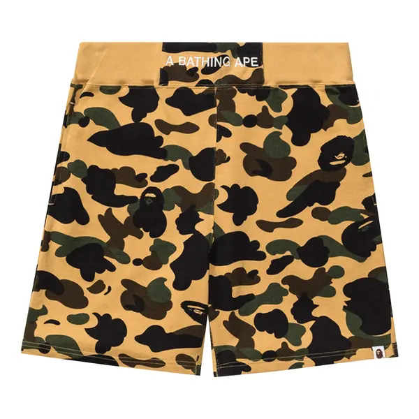 A BATHING APE 1st Camo Sweatshorts - Yellow