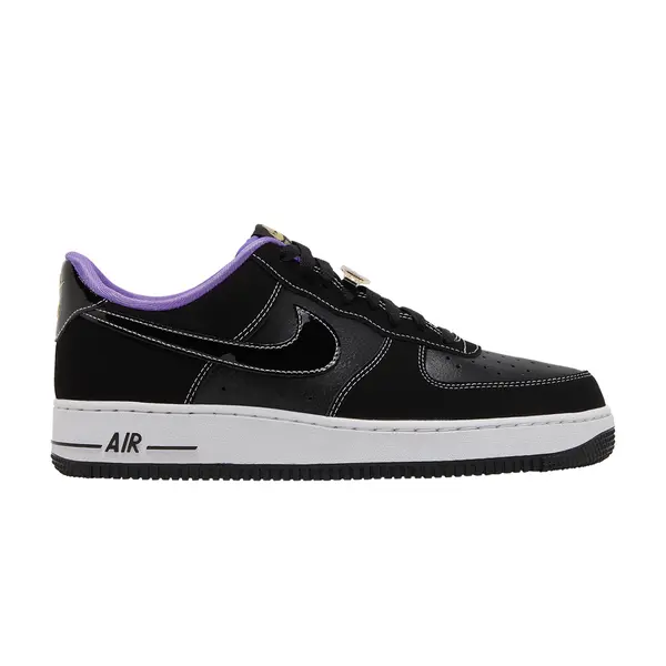 Nike Air Force 1 Low '07 Lv8 Emb 'world Champ Lakers' Sneakers - Black