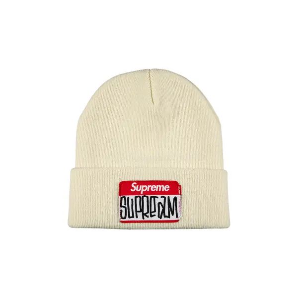 Supreme Gonz Nametag Beanie - Cream