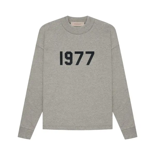 Fear Of God Essentials Long-sleeve Tee 'dark Oatmeal - Grey