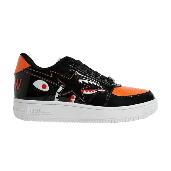 A BATHING APE Bapesta Low 'mad Shark' Sneakers - Black