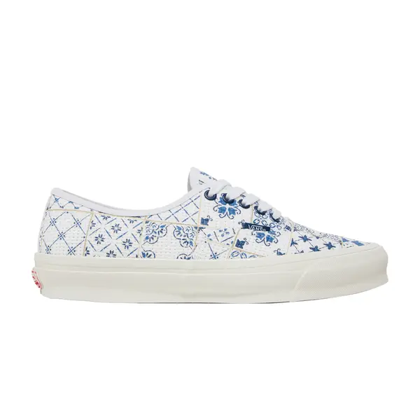 VANS Kith X Og Authentic Lx 'azulejo Tile' Sneakers - White