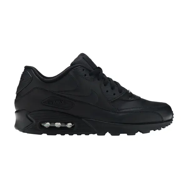 Nike Air Max 90 Leather Sneakers - Black