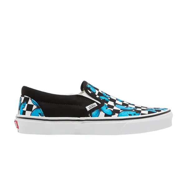 VANS Classic Slip-on Butterfly Checkerboard - Black