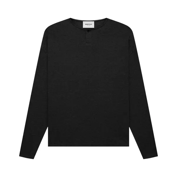 Fear Of God Thermal Henley Long-sleeve - Black
