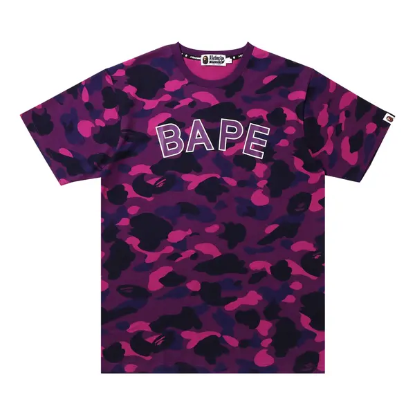 A BATHING APE Color Camo Tee - Purple