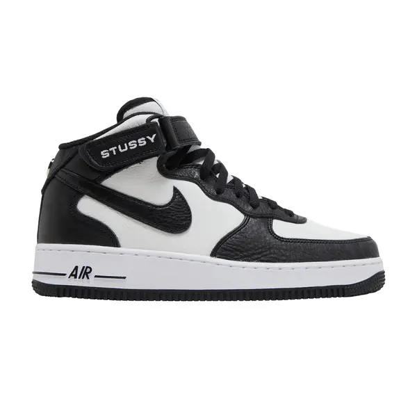 Nike Stussy X Air Force 1 Mid Sneakers - Black