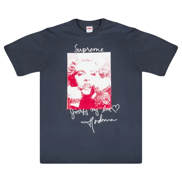 Supreme Madonna T-shirt 'navy - Blue