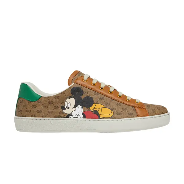 Gucci Disney X Ace Low Sneakers - Brown