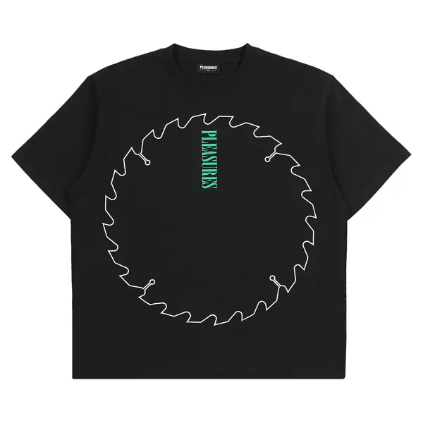 PLEASURES Saw Heavyweight T-shirt - Black