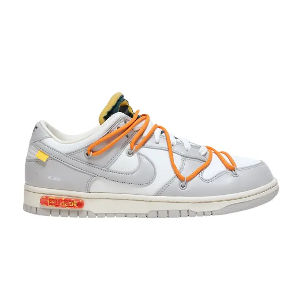 Nike Off- X Dunk Low 'lot 44 Of 50' Sneakers - White