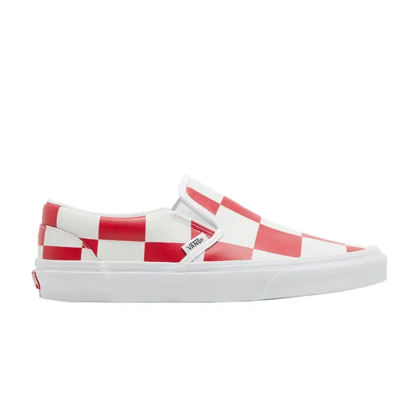 VANS Classic Leather Check Slip-on Sneakers