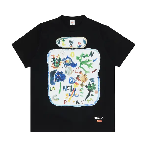 Supreme X Yohji Yamamoto Paint Tee - Black