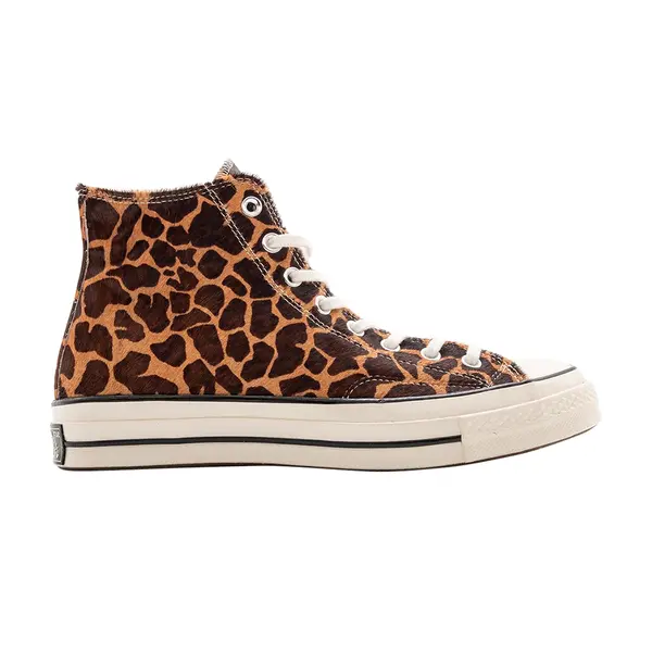 CONVERSE Chuck 70 Hi Pony Hair Cheetah Sneakers - Brown