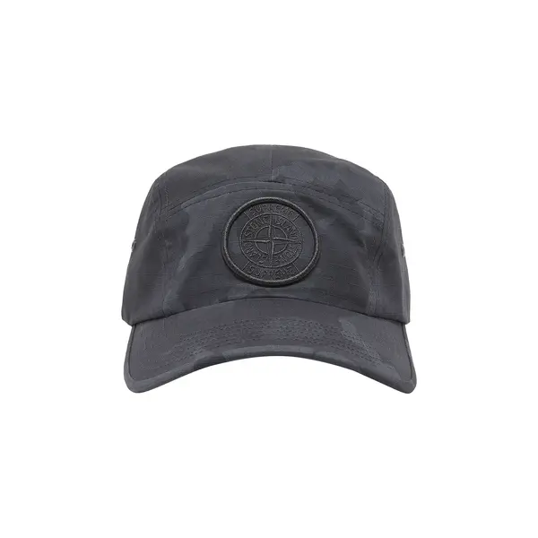 Supreme X Stone Island Reactive Ice Camo Camp Cap - Black