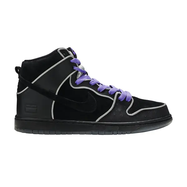 Nike Dunk High Purple Box Sneakers - Black